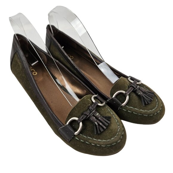 Liz And Co | Shoes | Liz And Co Womens Loafers Size 9m Olive Green ...